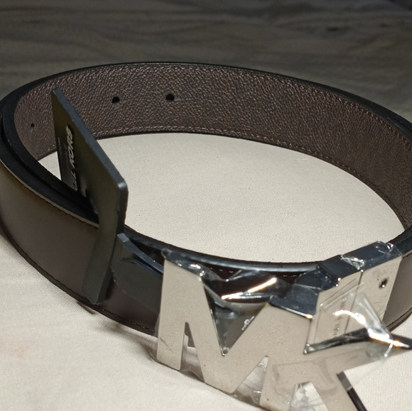 Michael Kors | Accessories | Michael Kors Men Reversible Brown Leather ...